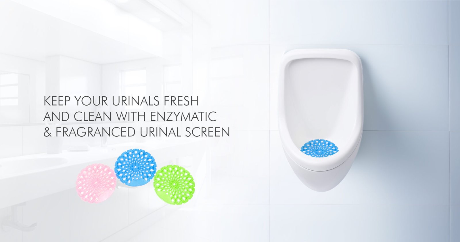 Keep Your Urinals Fresh and Clean with Enzymatic & Fragranced Urinal Screen